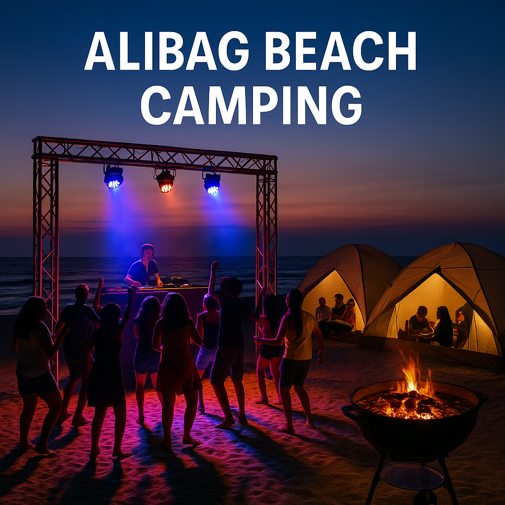 Alibag Beach Camping: DJ Nights, BBQ, & Tents by the Sea
