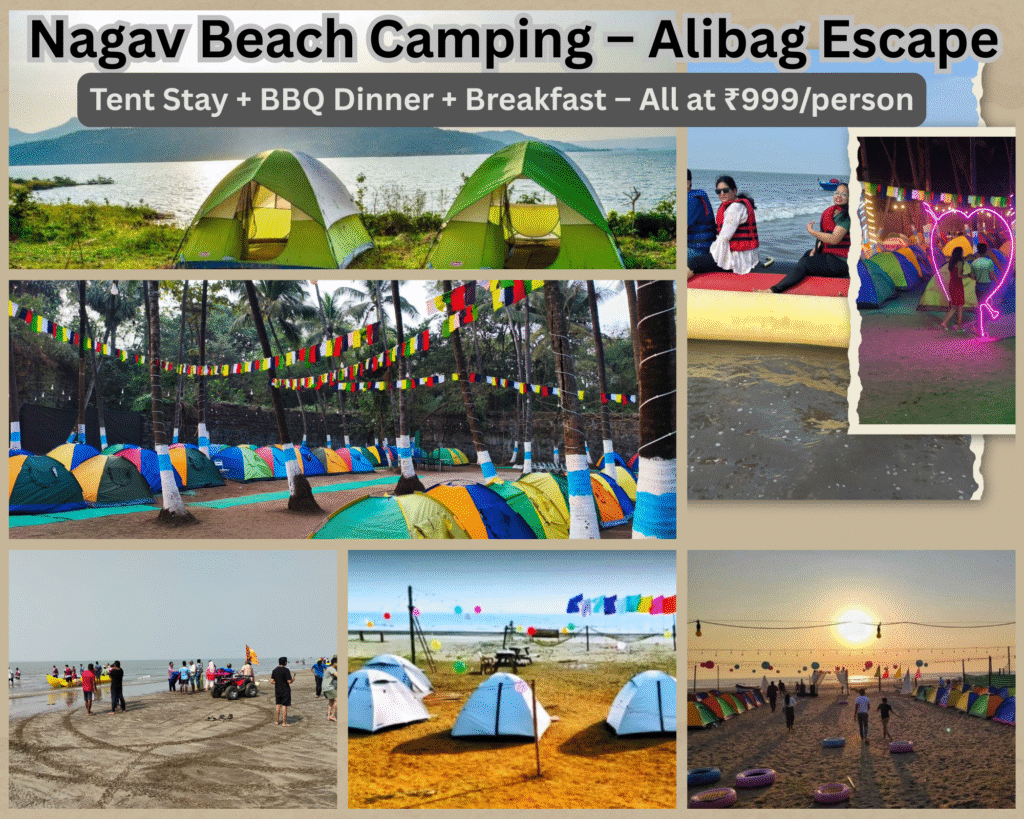 Nagav Beach Camping Alibag – Sea-Facing Tent Stay & Packages